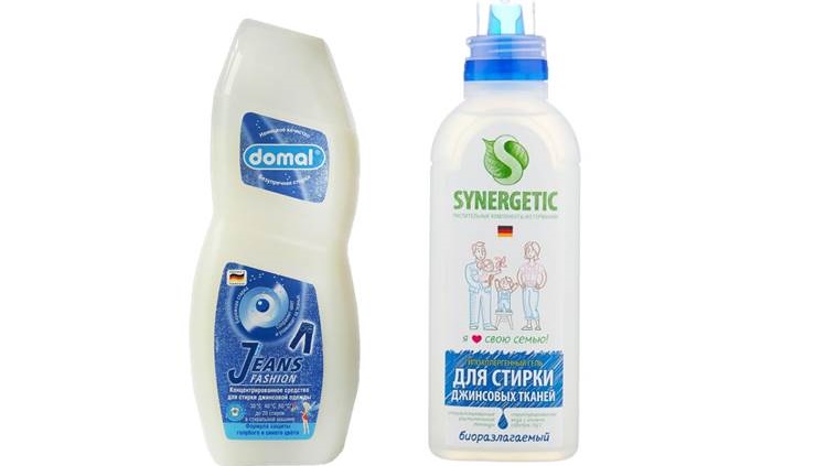 Detergents for washing jeans