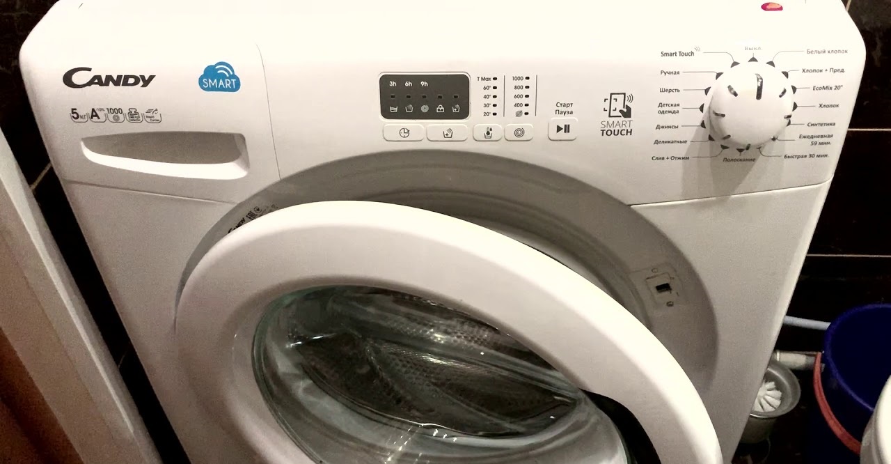 Afmetingen van de Candy wasmachine: hoogte, breedte, diepte